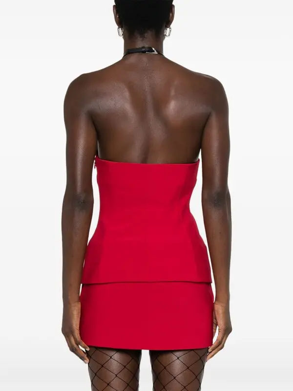 Attico Buckle-fastening Halterneck Blouse