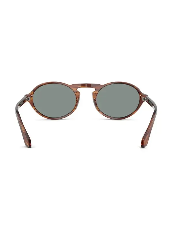 Giorgio Armani Logo-print Sunglasses - Brown