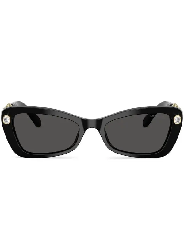SWAROVSKI Crystal-embellished Sunglasses - Black