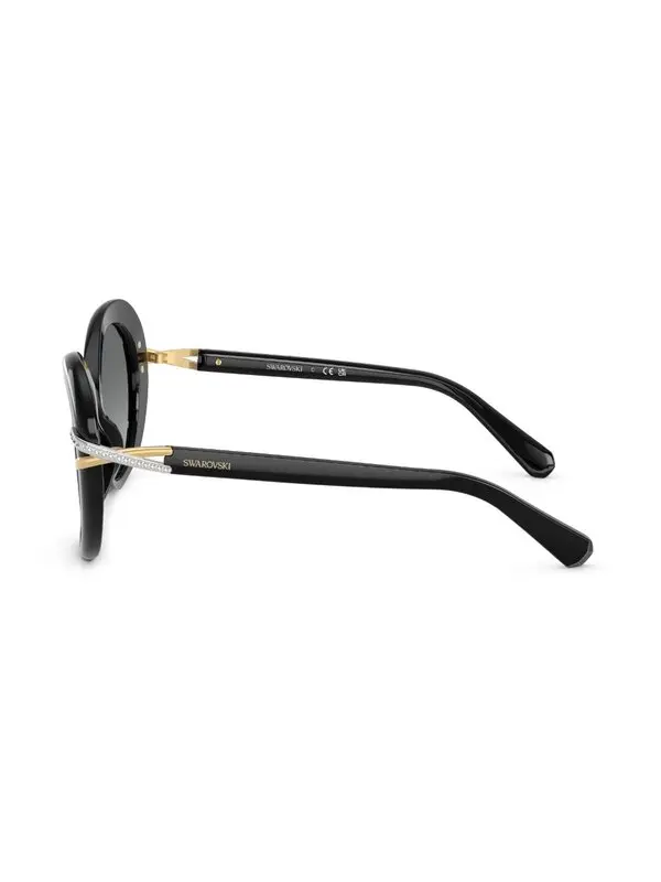 SWAROVSKI Crystal-embellished Oversized Sunglasses - Black