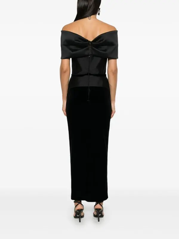 CRISTALLINI Panelled Midi Dress