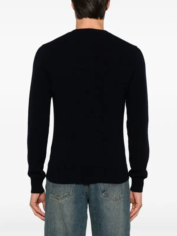 Play Comme Des Garcon Heart-embroidered Sweater