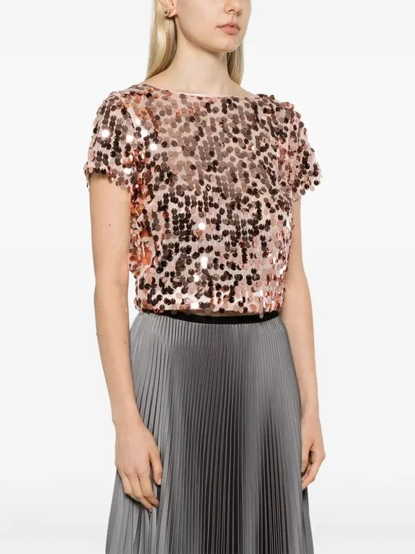 BLANCA VITA Sequinned Top