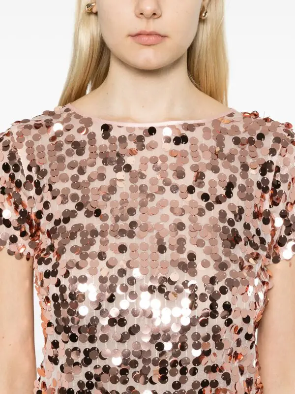BLANCA VITA Sequinned Top