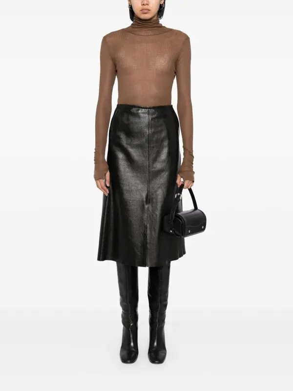 LEMAIRE Seamless High-neck Top - Brown