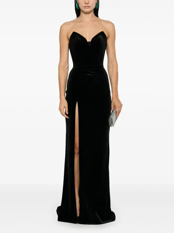 CRISTALLINI Brigitte Maxi Dress - Black