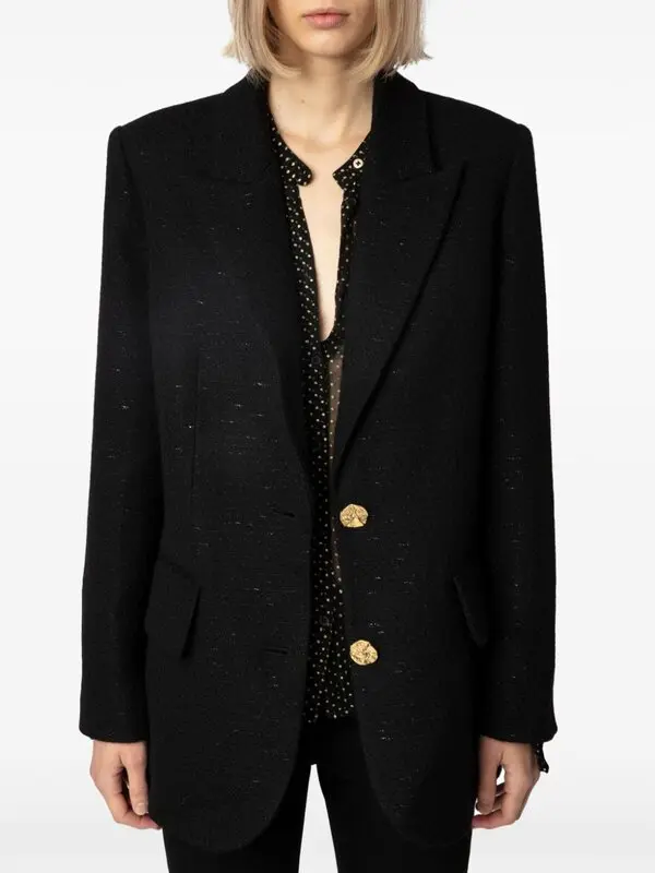 Zadig&Voltaire Single-breasted Tweed Blazer