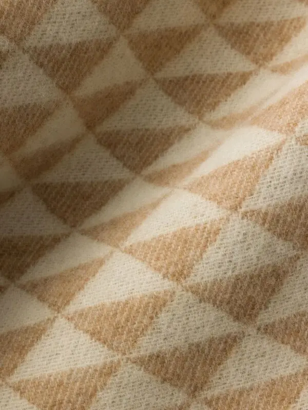 Prada Symbole Wool-cashmere Stole - Neutrals