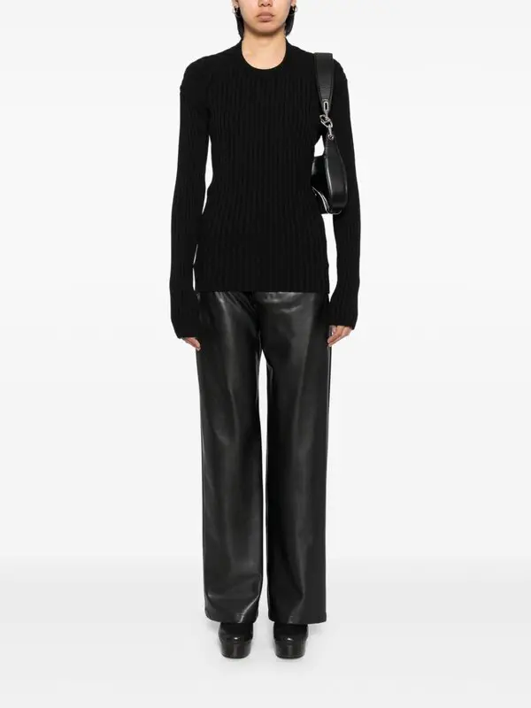 ALAINPAUL Double-collar Bascule Rib Jumper
