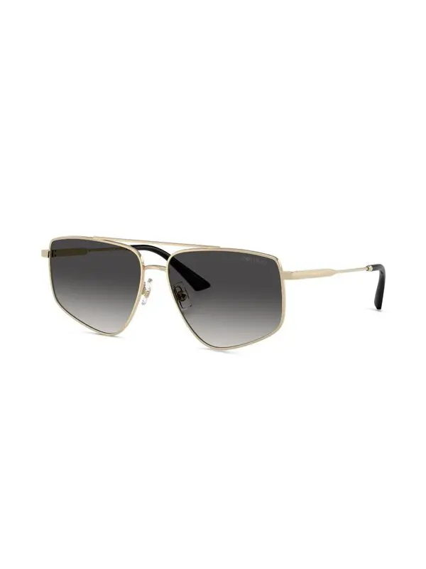 JIMMY CHOO Geometric Sunglasses - Gold