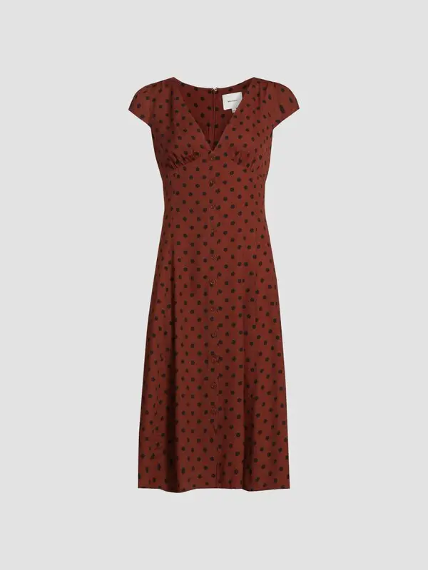 REFORMATION Wilda Polka-dot Dress