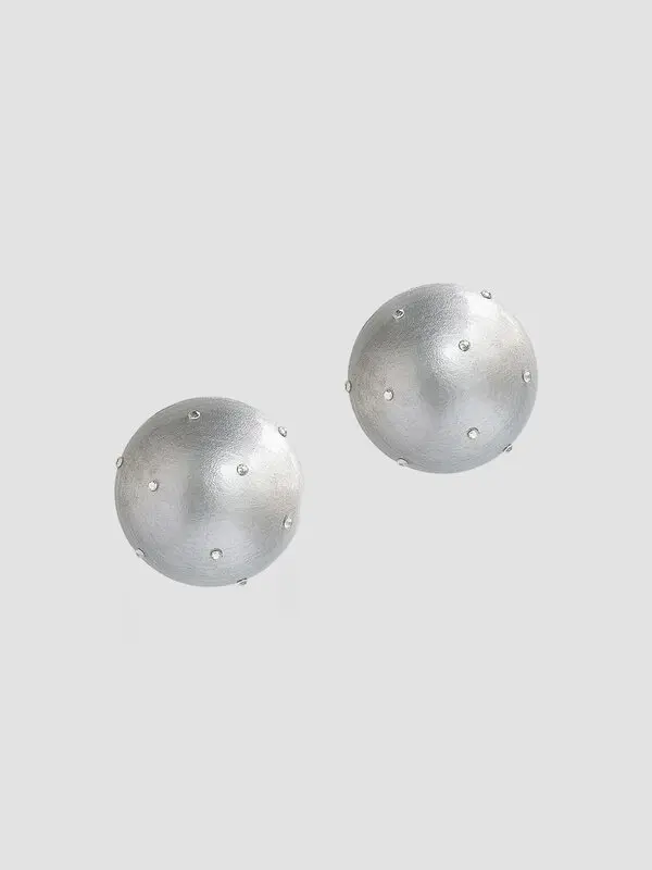 SAULÉ La Dolce Vita Gaia Mixed-media Midi Stud Earrings