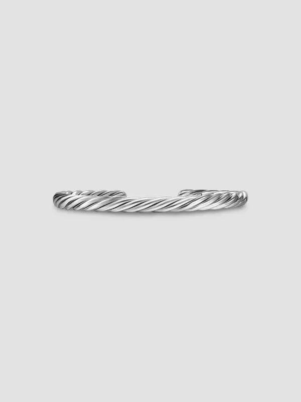 David Yurman Cable Cuff Bracelet In Sterling 6mm