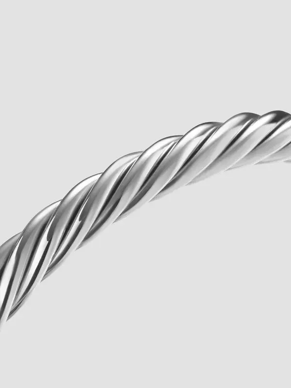 David Yurman Cable Cuff Bracelet In Sterling 6mm