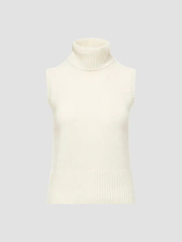 Veronica Beard Mazzy Cashmere Shell - Ivory