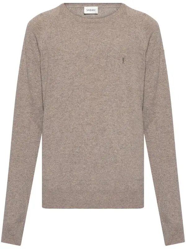 Saint Laurent Cashmere Crewneck Jumper - Dove Grey