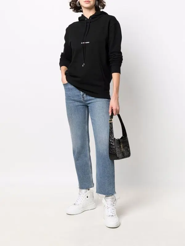 Saint Laurent Logo Cotton Hoodie