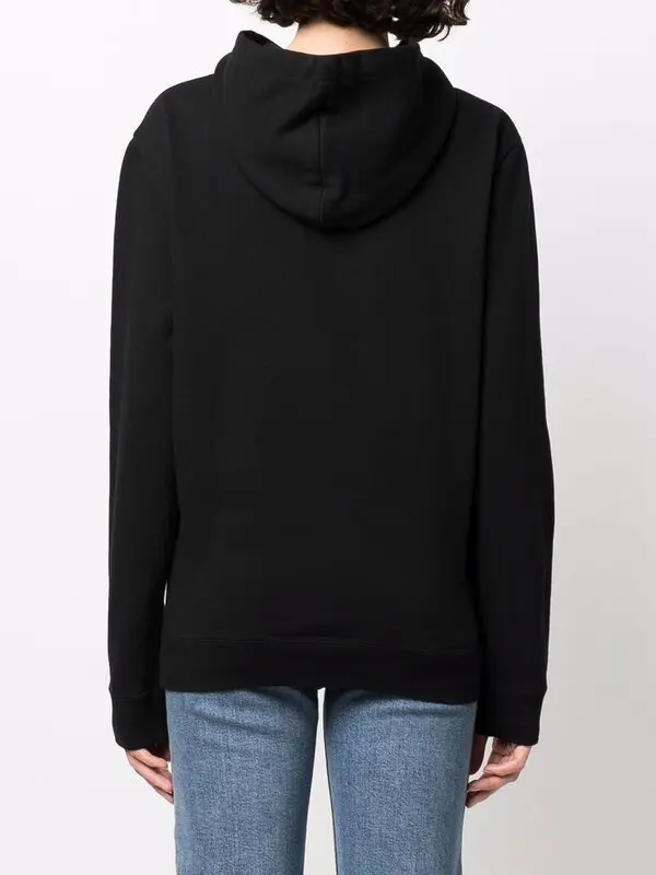 Saint Laurent Logo Cotton Hoodie
