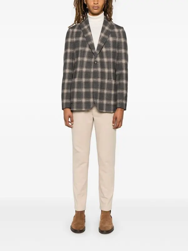CIRCOLO 1901 Cotton Single Breasted Jacket - Camel