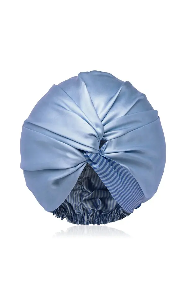 Slip Silk Hair Wrap - Blue
