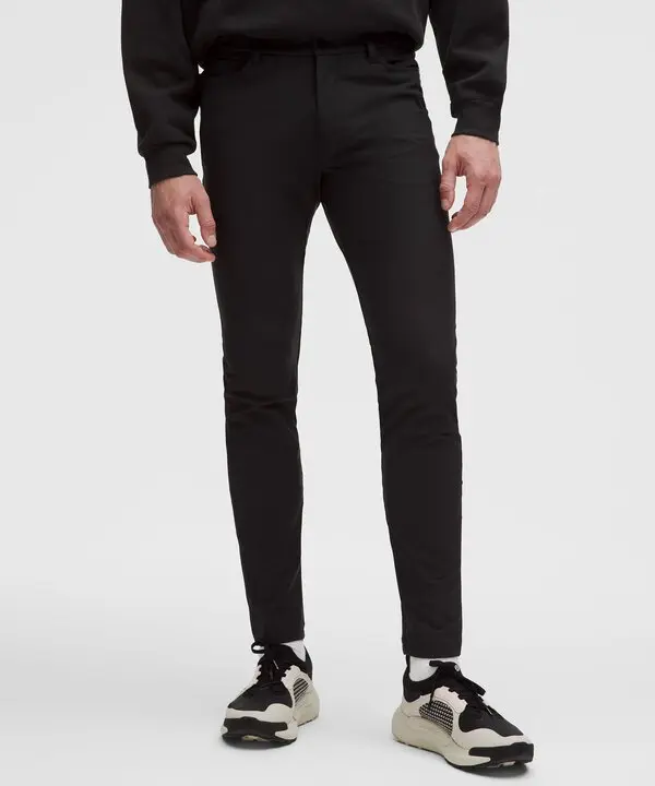 Lululemon Abc Skinny-fit 5 Pocket Pant 34l - Black