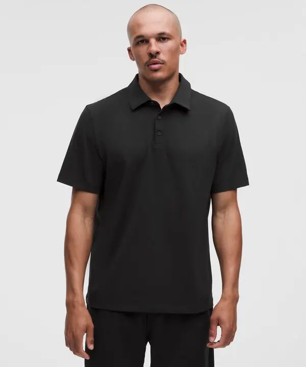 Lululemon Soft Jersey Short-sleeve Polo Shirt - Black