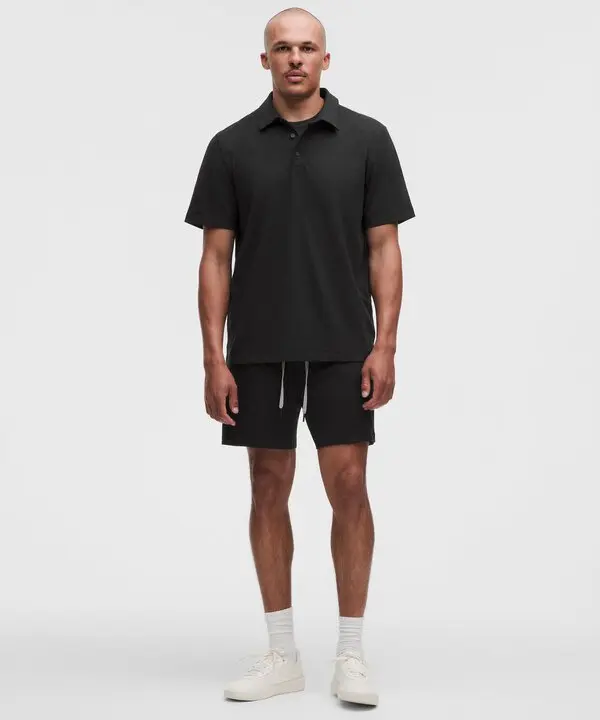 Lululemon Soft Jersey Short-sleeve Polo Shirt - Black