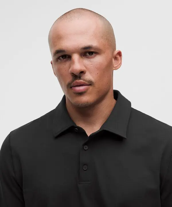 Lululemon Soft Jersey Short-sleeve Polo Shirt - Black
