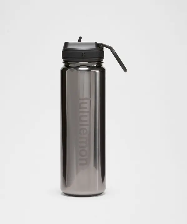 Lululemon Back To Life Sport Bottle 24oz Straw Lid - Dark/black