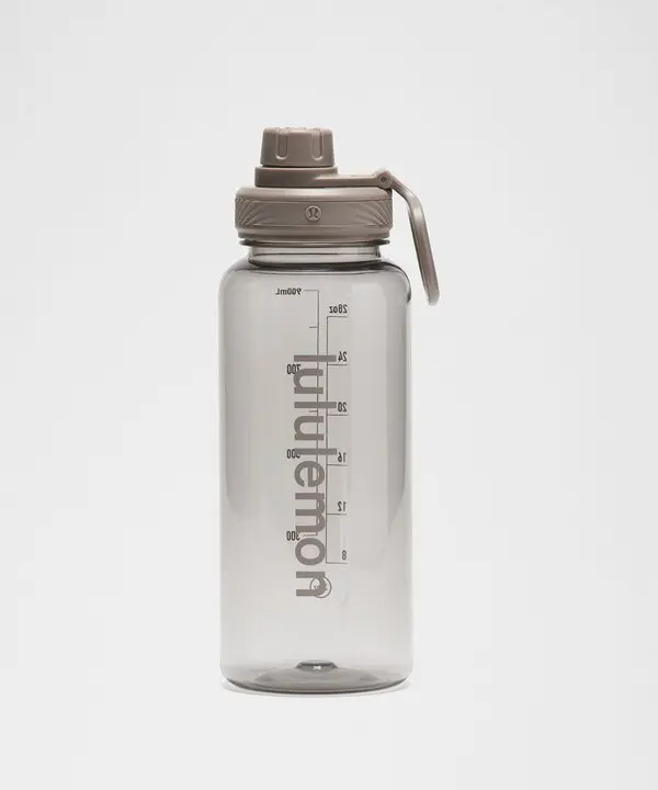 Lululemon Back To Life Clear Bottle 32oz - Warm Ash Grey/rover