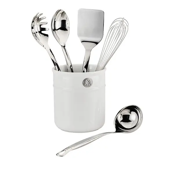 HESTAN Provisions 6-piece Deluxe Stainless Steel Chef's Tools And Bain Marie Set - Silver