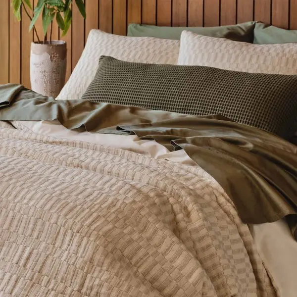 BROOKLINEN Dreamweave Waffle Lumbar Pillow Cover