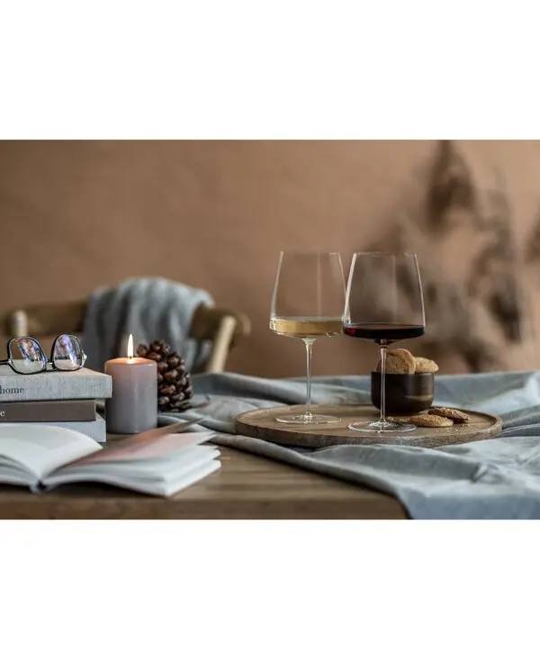 SCHOTT ZWIESEL Handmade Simplify Burgundy Glass, Set Of 2
