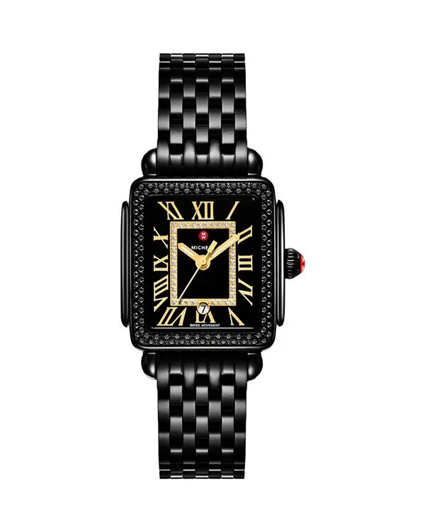 Michele Deco Madison Watch 29mm X 31mm - Black/black