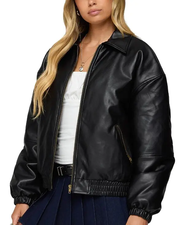 EDIKTED Halley Bomber Jacket - Black