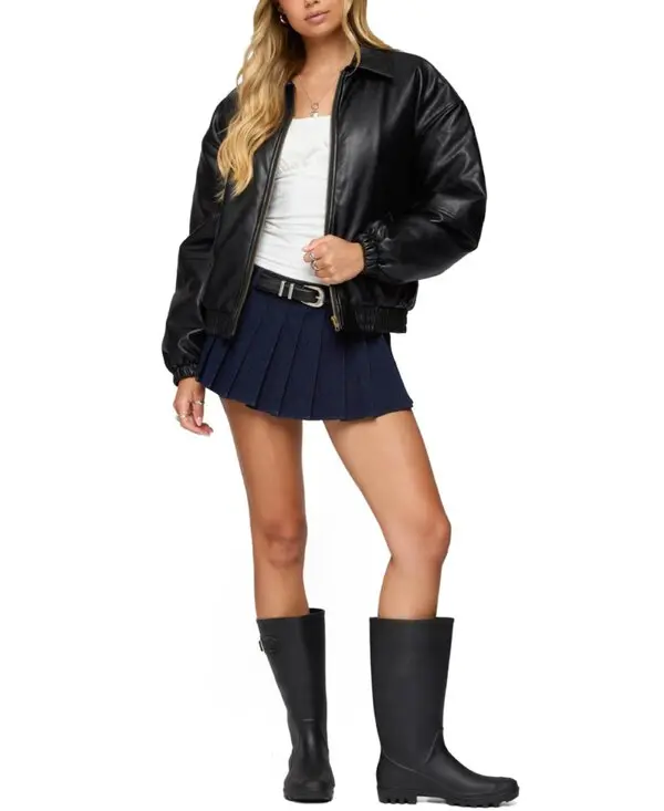 EDIKTED Halley Bomber Jacket - Black