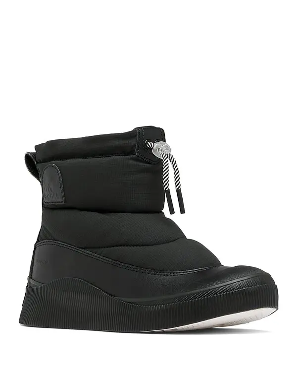 Sorel Out N About Iv Puffy Ankle Boots - Black/chalk