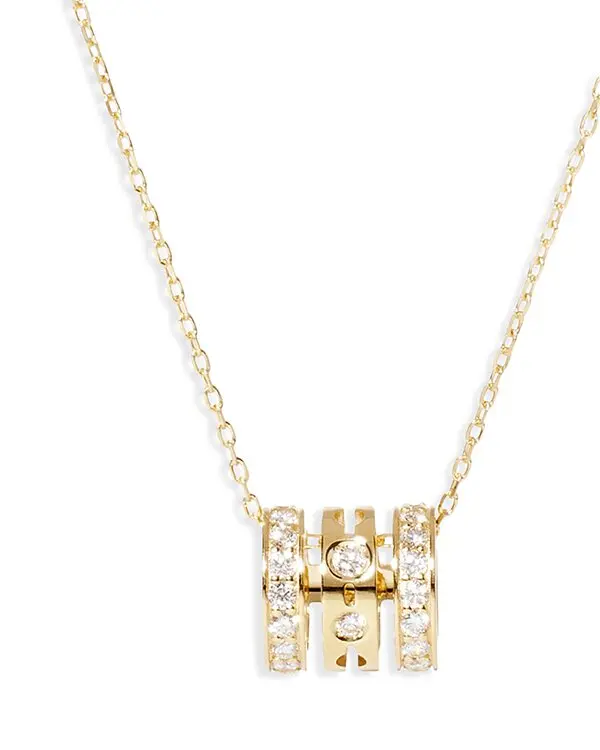 DINH VAN 18k Yellow Diamond Pendant Necklace - Gold