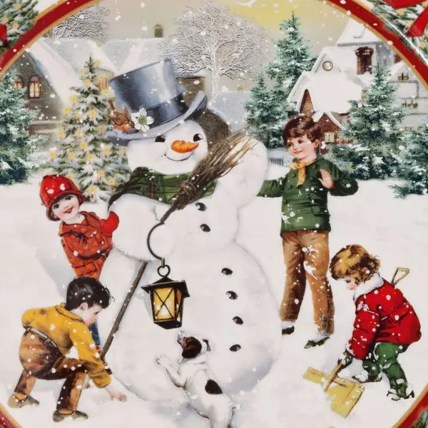 VILLEROY & BOCH Toy's Fantasy Large Bowl: Building A Snowman