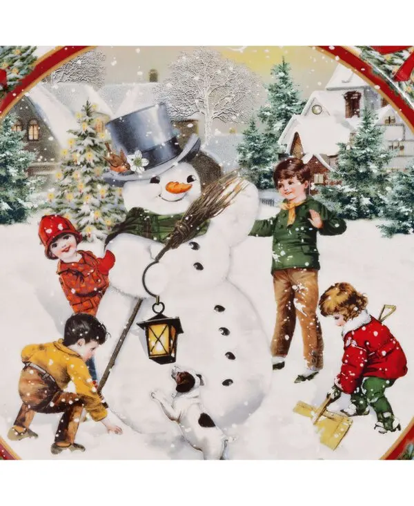 VILLEROY & BOCH Toy's Fantasy Large Bowl: Building A Snowman