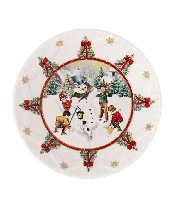 VILLEROY & BOCH Toy's Fantasy Large Bowl: Building A Snowman