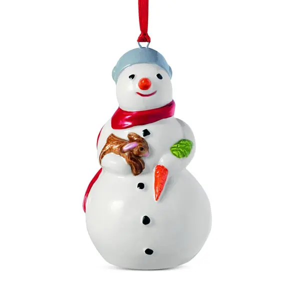 VILLEROY & BOCH Nostalgic Snowman Ornaments, Set Of 3