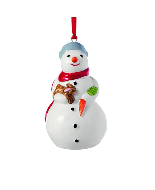 VILLEROY & BOCH Nostalgic Snowman Ornaments, Set Of 3