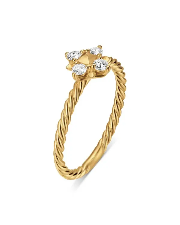 David Yurman Petite Modern Renaissance Pyramid Ring - Gold