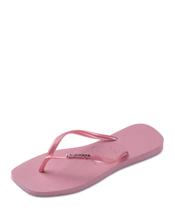 Havaianas Slim Square Flip Flop Sandals - Amaranth