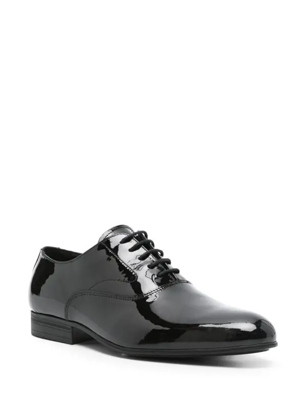 Calvin Klein Patent-Leather Oxford Shoes In Black - 21% Off | Editorialist