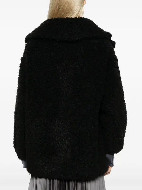 BLANCA VITA Chary Faux Shearling Coat - Black