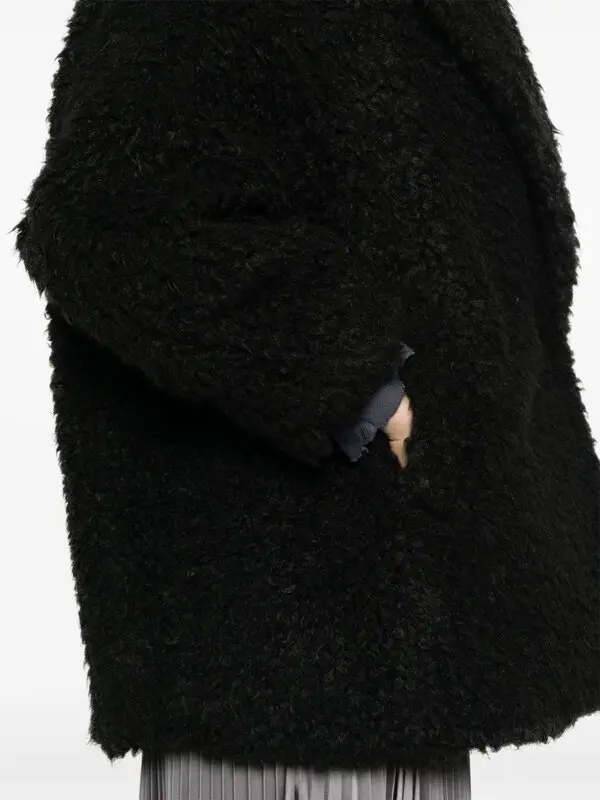 BLANCA VITA Chary Faux Shearling Coat - Black