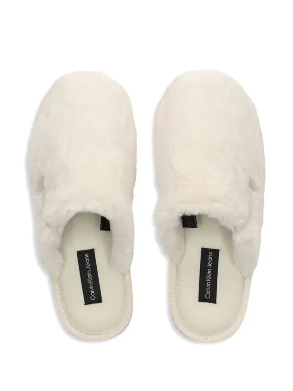 Calvin Klein Faux-fur Slippers