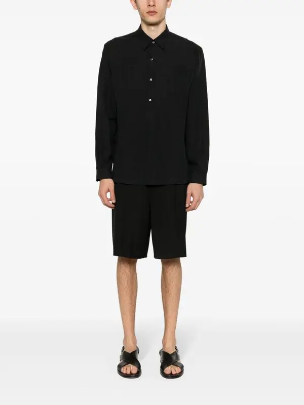 Ralph Lauren Purple Label Pointed-collar Shirt - Black